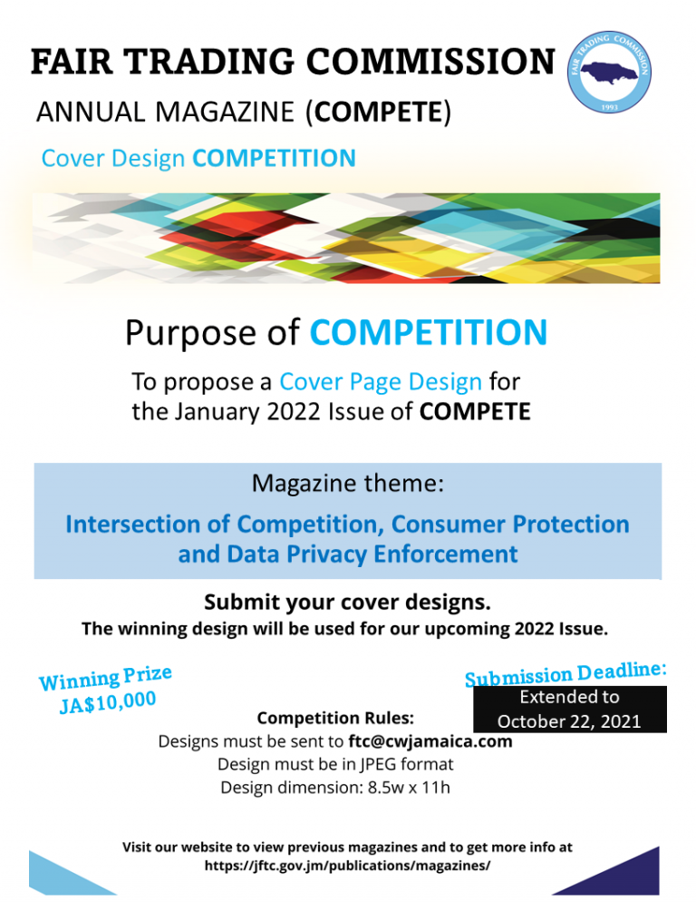 Magazine Cover Design Competition – Fair Trading Commission